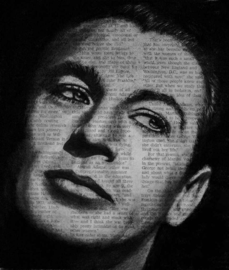 Portraits of Celebrities on Newspaper – Fubiz Media