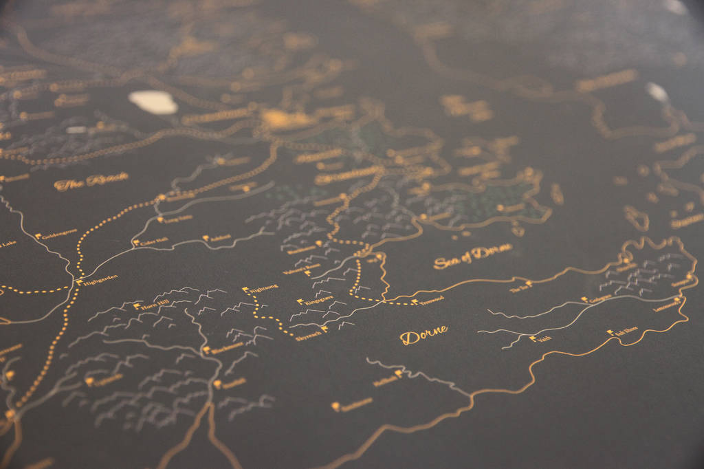 Precise Game of thrones Map by Dean Smith – Fubiz Media
