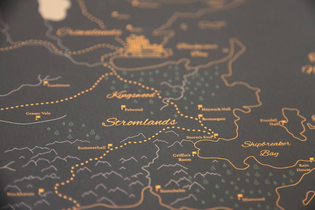 Precise Game of thrones Map by Dean Smith – Fubiz Media