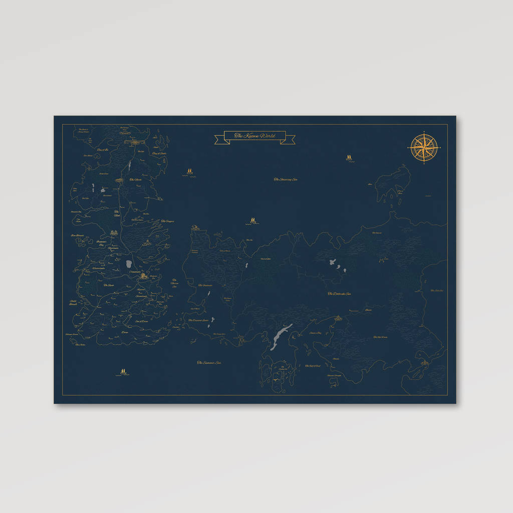 Precise Game of thrones Map by Dean Smith – Fubiz Media