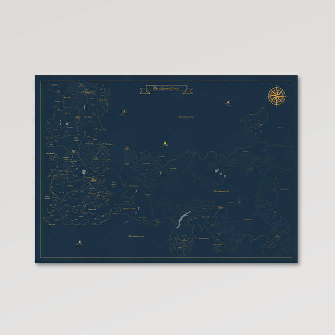Precise Game of thrones Map by Dean Smith – Fubiz Media