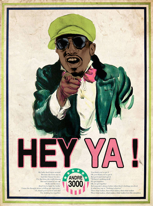 Famous Music Hits Turned Into Vintage Ad Posters – Fubiz Media