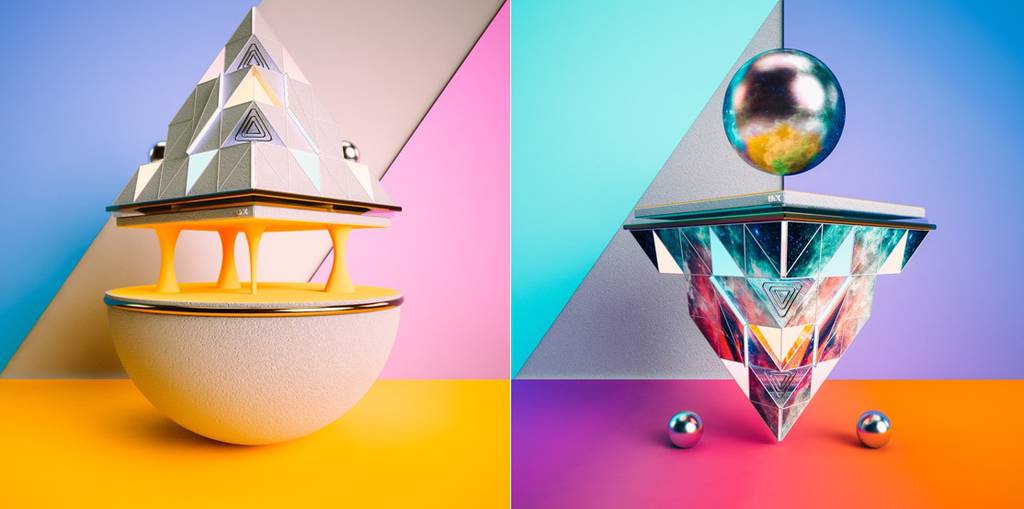 Aesthetic Colorful & Geometric 3D Structures – Fubiz Media