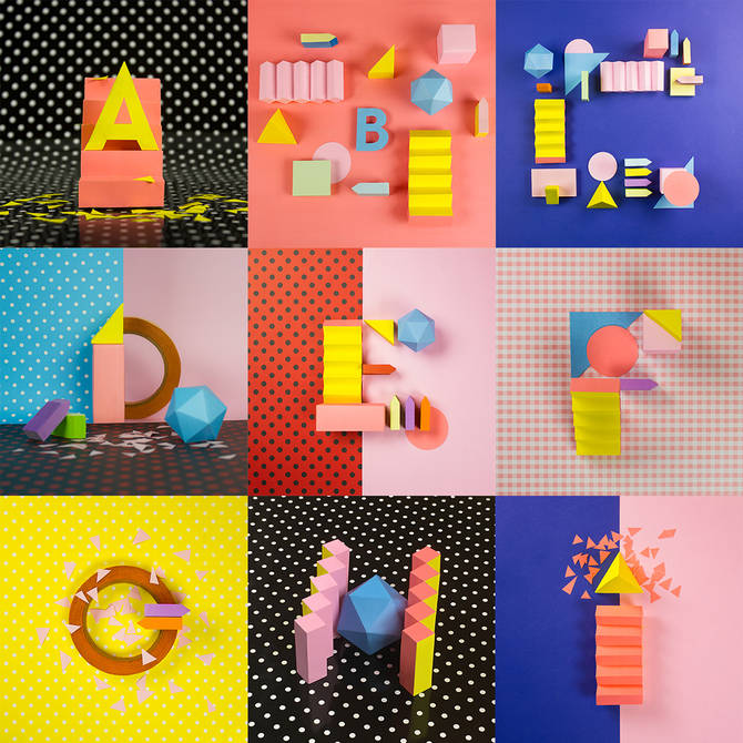 Colorful Paper Craft Alphabet – Fubiz Media