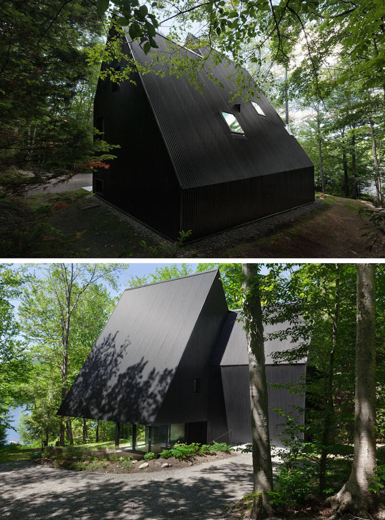 Contemporary Triangular Cabin in Canada – Fubiz Media