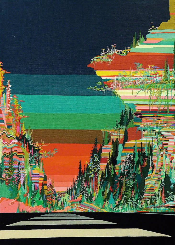 Psychedelic Paintings of Landscapes – Fubiz Media