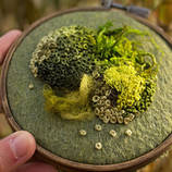 Moss Assemblages on Embroidery Hoops – Fubiz Media