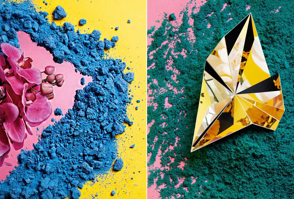 Colorful Set Design made of Powder and Flowers – Fubiz Media