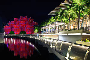 Color-Changing Rose Pavilion Building Like a Bouquet of Flowers – Fubiz ...
