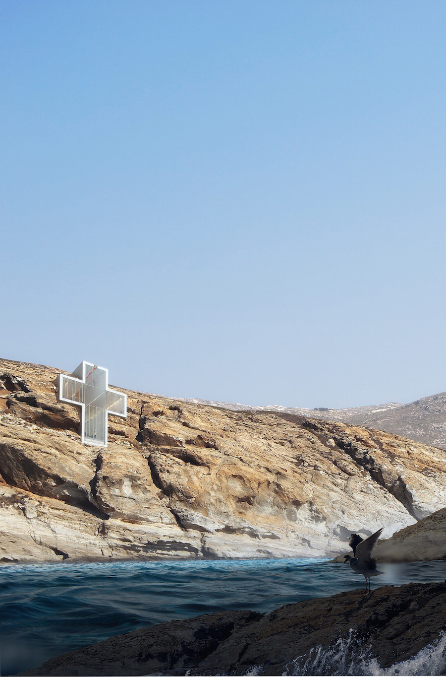 Holy Cross Chapel Facing the Aegean Sea – Fubiz Media