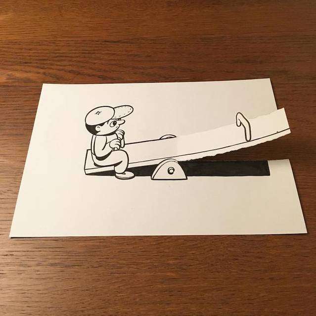 Inventive and Hilarious 3D Paper Cuts – Fubiz Media
