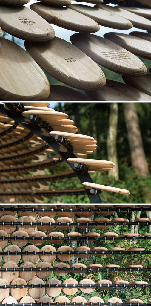 Sculptural Cedar Installation in the Middle of Nature – Fubiz Media