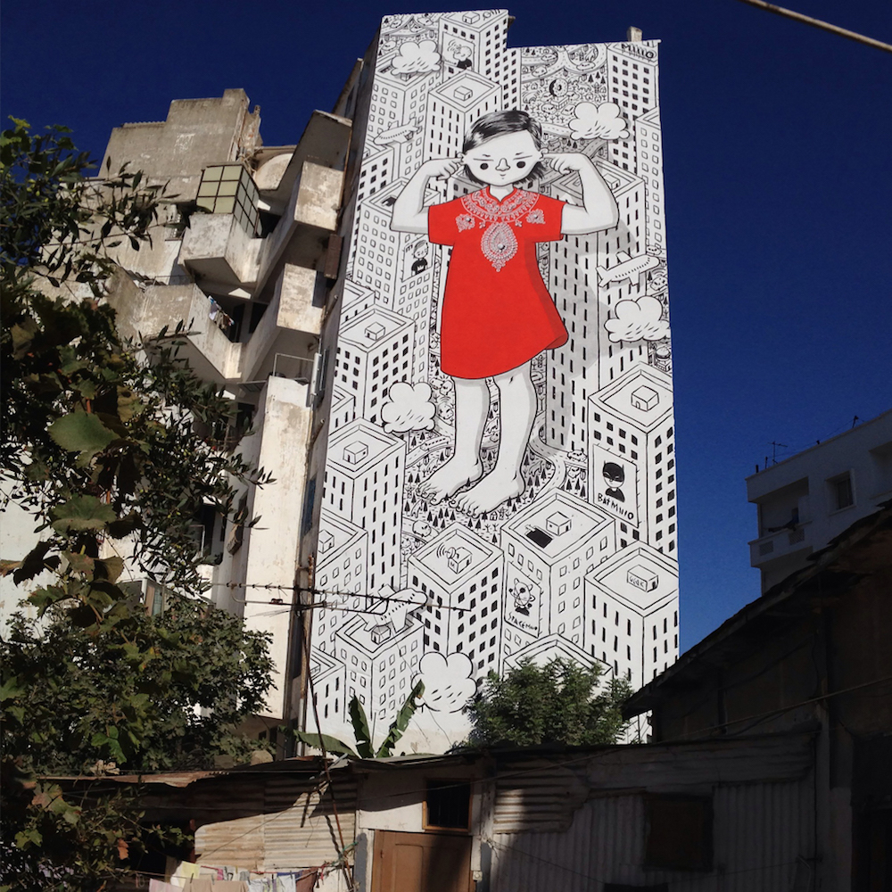 New Painted Mural in Italy by Millo – Fubiz Media