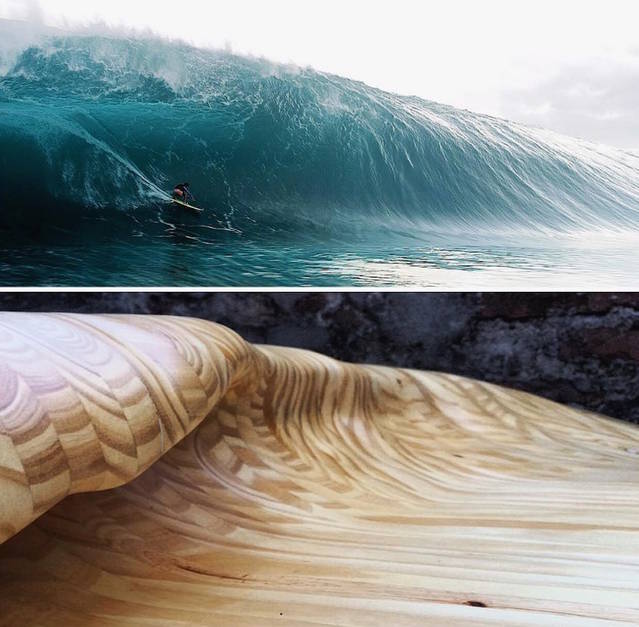 Amazing Wooden Waves Sculptures – Fubiz Media