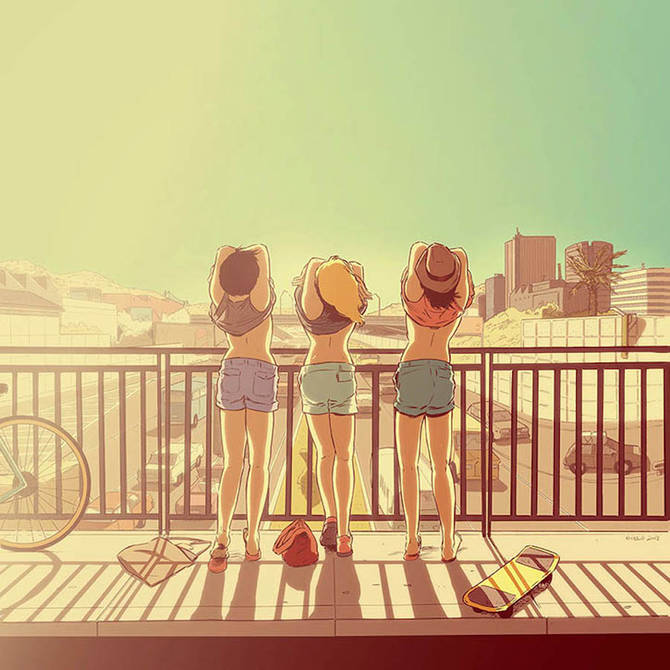 Pop and Colorful Illustrations by Guy Shield – Fubiz Media