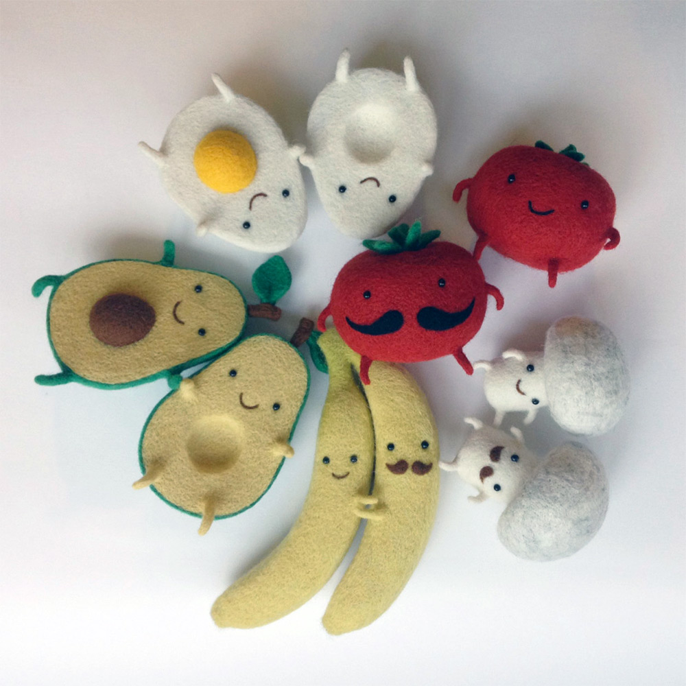 Cute Food Wool Sculptures – Fubiz Media