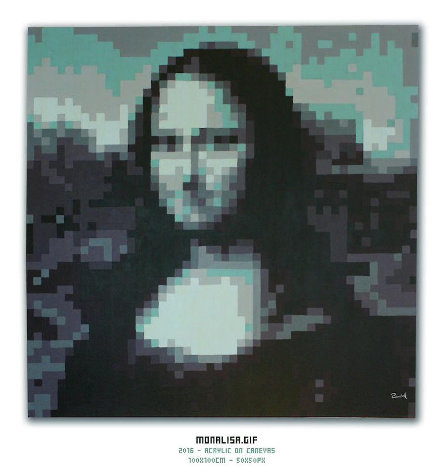 Pixelated Painted Portraits of Icons – Fubiz Media