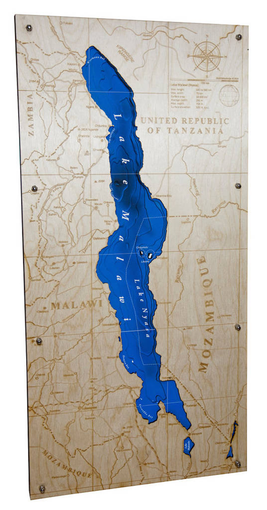 Stunning 3D Laser Engraved Lake Maps From Wood and Aluminium – Fubiz Media
