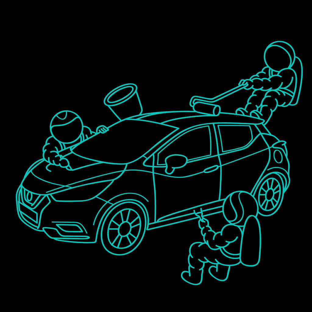 Colorful & Funny Nissan Micra Illustrations by Elia Colombo – Fubiz Media