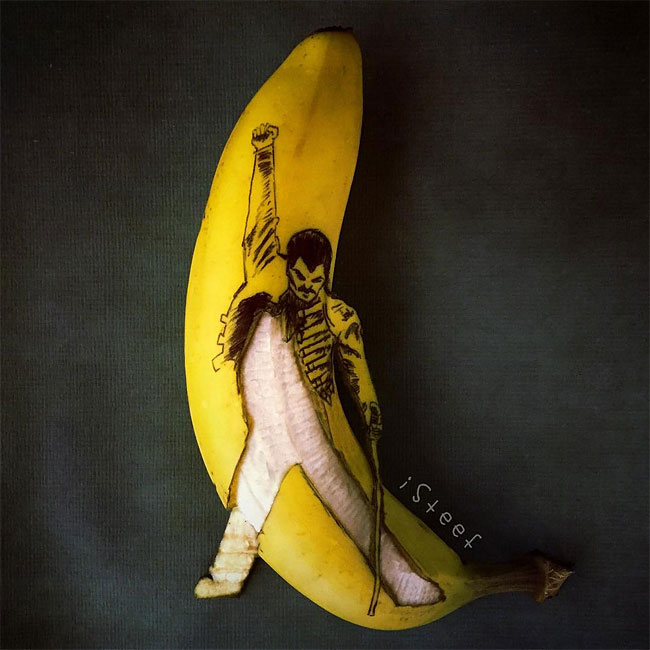 Banana Doodles Art by iSteef – Fubiz Media