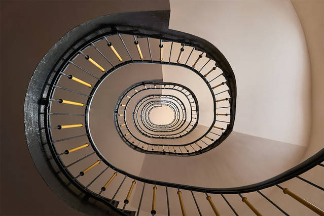 Spiral and Geometric Staircases Shot From Above – Fubiz Media