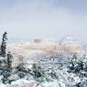 Superb Pictures of the Acropolis Covered with Snow – Fubiz Media