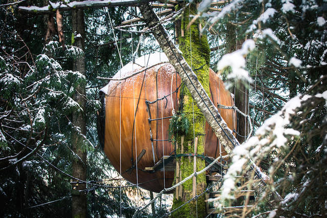 Gorgeous Spherical Tree-House Hotel in Canada – Fubiz Media