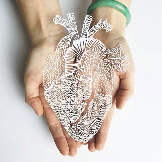 Incredibly Accurate Papercuts of Organs – Fubiz Media