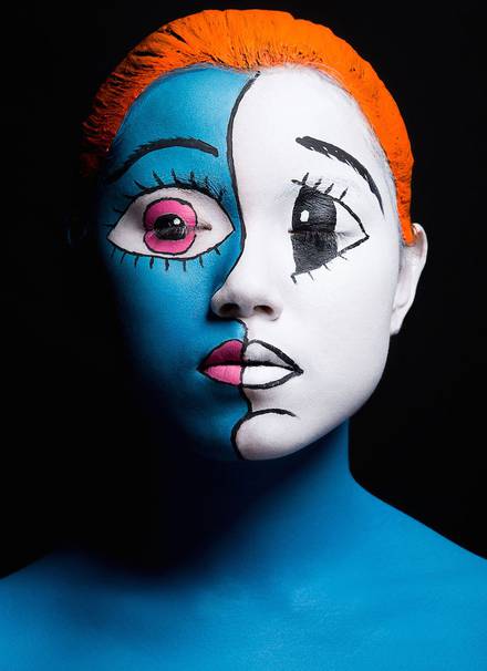 Amazing Japanese Pop Art Face Painting – Fubiz Media