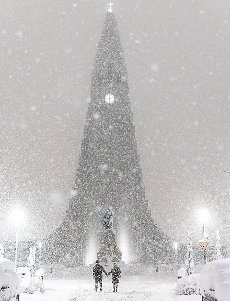 Incredible Snowfall Night In Reykjavik – krispyunknownyouth