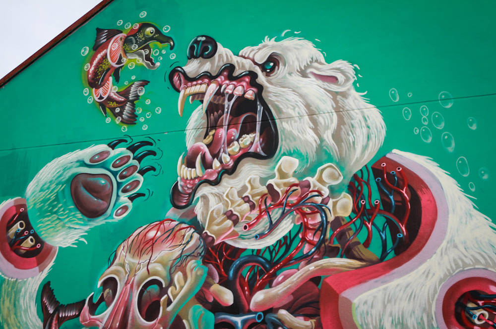 Incredible Street Artist Nychos Reveals the Anatomy Many Characters ...