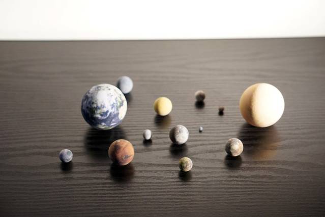 Tiny Realistic 3D Printed Solar System – Fubiz Media
