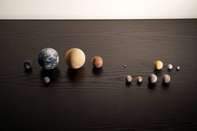 Tiny Realistic 3D Printed Solar System – Fubiz Media