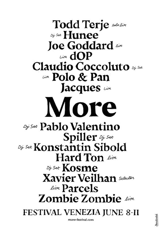 Very Graphic Poster for the Famous More Festival – Fubiz Media