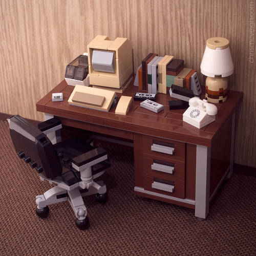 Realistic Vintage Desktops in LEGO – Fubiz Media