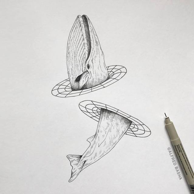 Thin Ink Illustrations by Alfred Basha – Fubiz Media