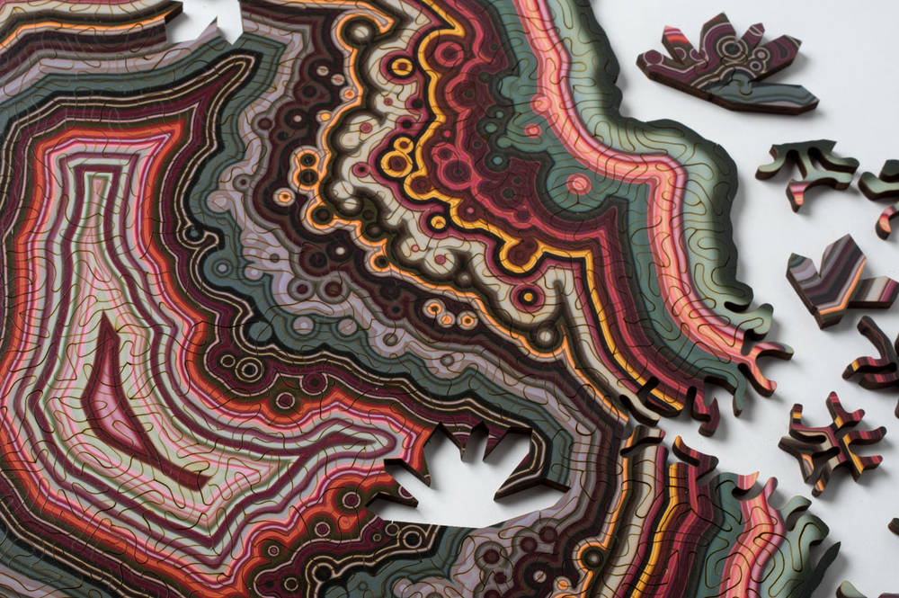 Algorithm Generated Geode Jigsaw Puzzles – Fubiz Media