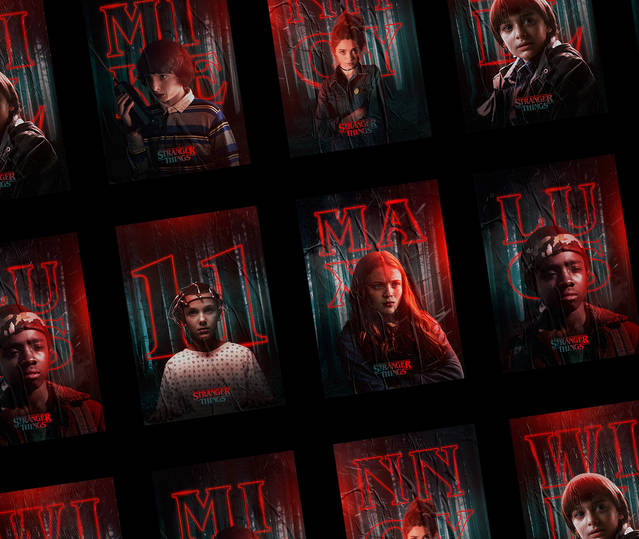 Spooky Stranger Things Characters Posters – Fubiz Media