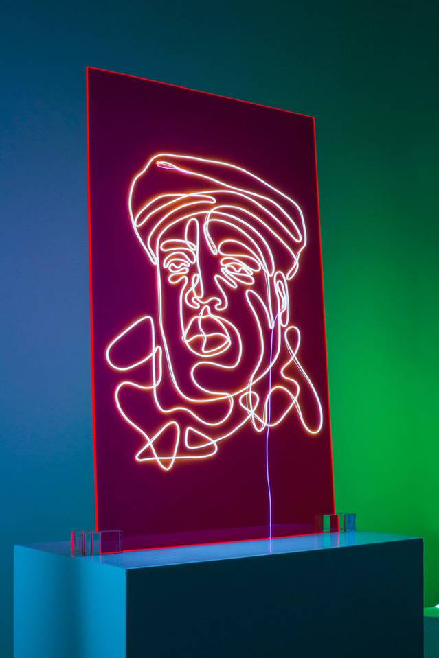 Electrifying Neon Portraits of Rap Artists – Fubiz Media