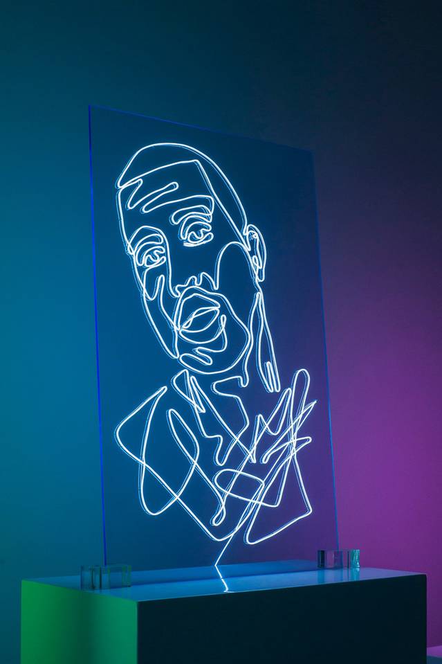 Electrifying Neon Portraits of Rap Artists – Fubiz Media
