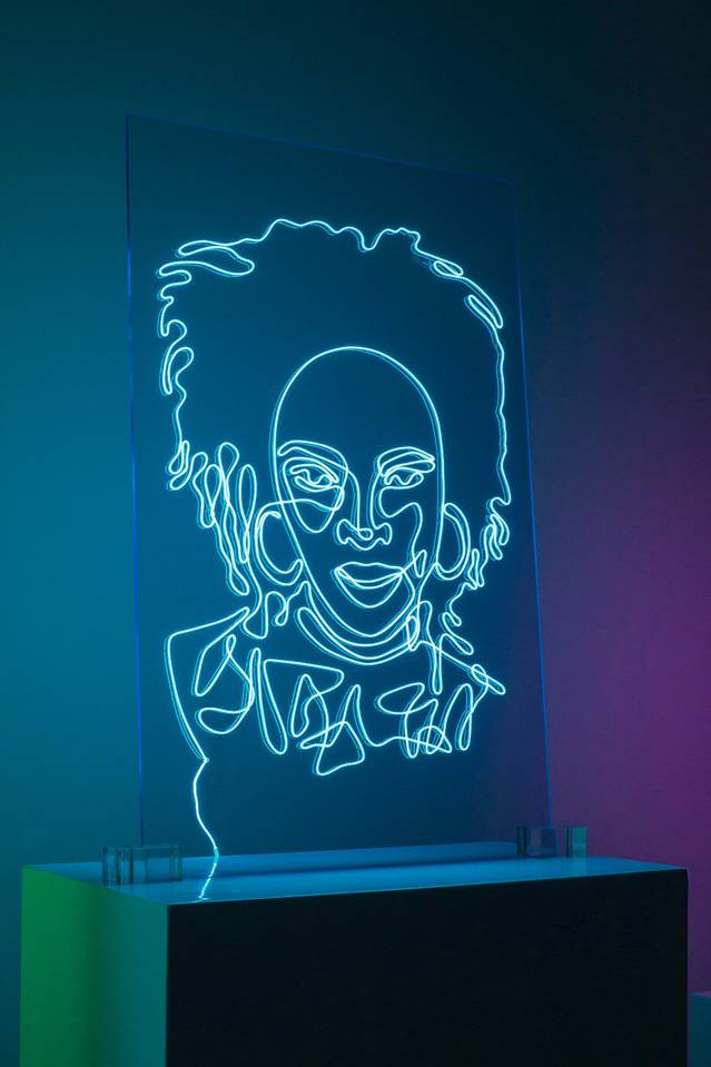 Electrifying Neon Portraits of Rap Artists – Fubiz Media