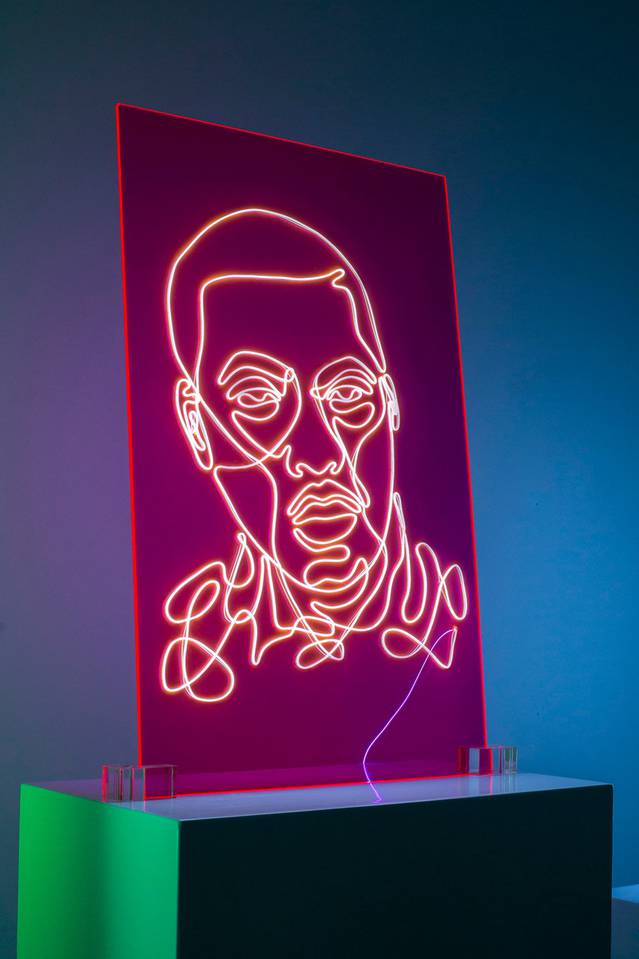 Electrifying Neon Portraits of Rap Artists – Fubiz Media