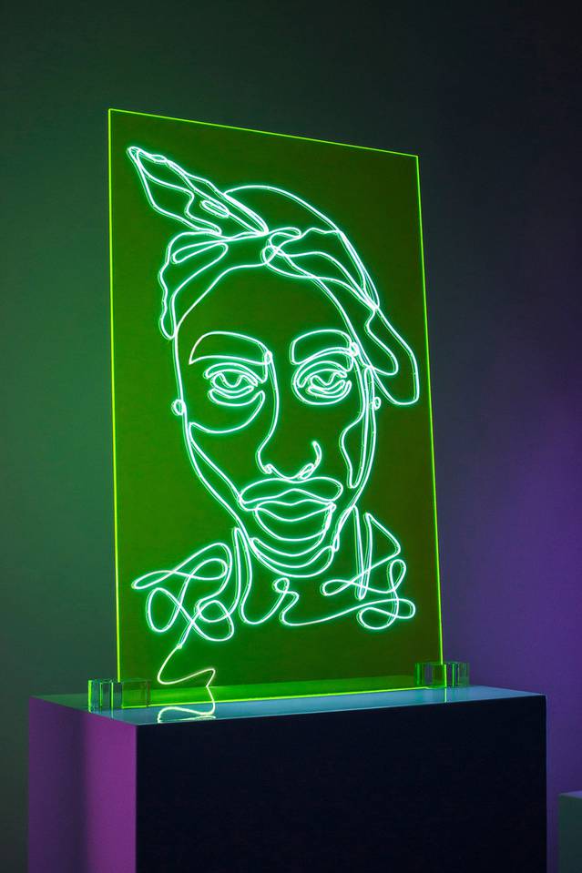 Electrifying Neon Portraits of Rap Artists – Fubiz Media