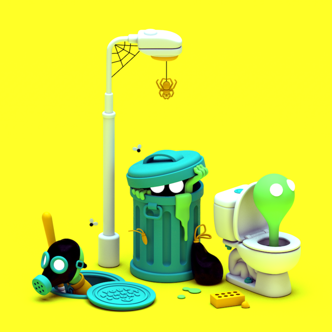 Fun Illustrations About Waste – Fubiz Media