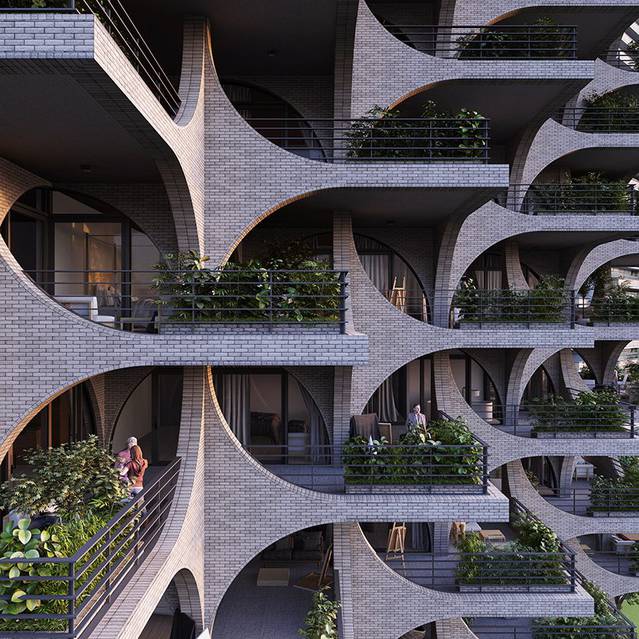 Incredible Building with Cascading Terraces and Arches – Fubiz Media