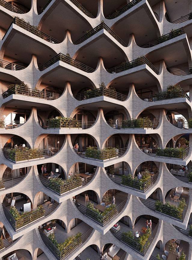 Incredible Building with Cascading Terraces and Arches – Fubiz Media