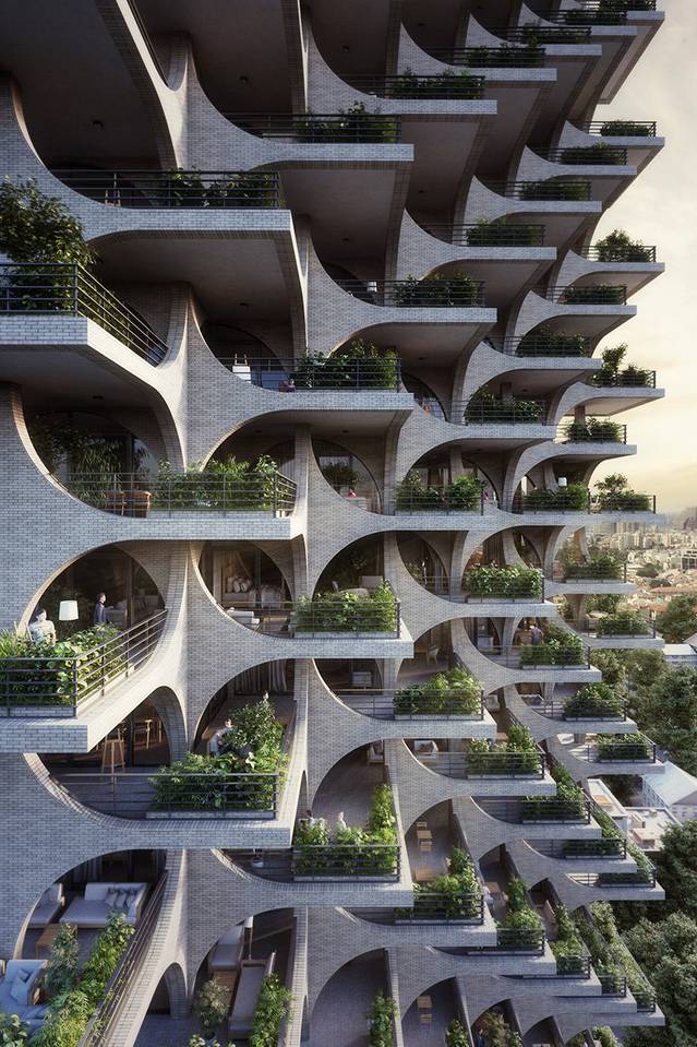 Incredible Building with Cascading Terraces and Arches – Fubiz Media