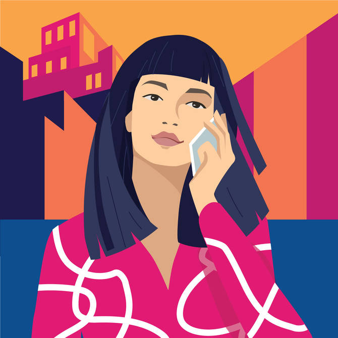 Colorful Portrait Illustrations for Different Hair Types – Fubiz Media