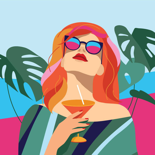 Colorful Portrait Illustrations for Different Hair Types – Fubiz Media