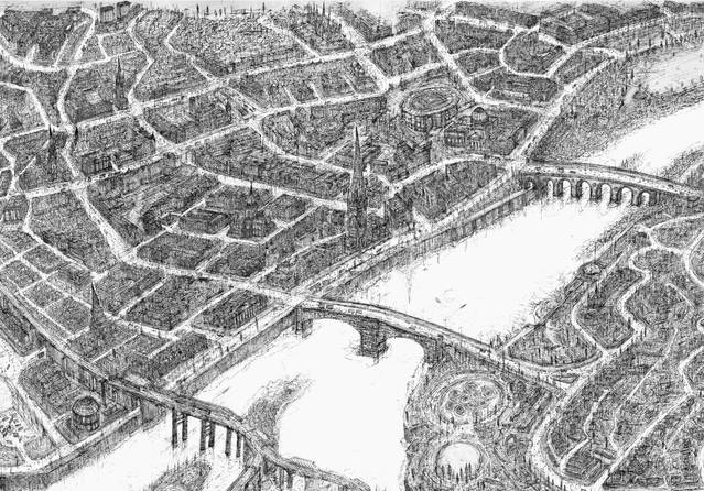 Sketching Detailed UK Cities – Fubiz Media